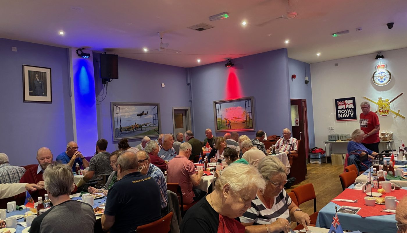 First veterans breakfast held since Newark RAFA Club opened doors to ...